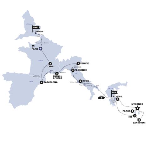London To Athens With Greek Island Hopping Plus Start London Summer