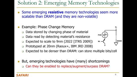 Computer Architecture Lecture 13 Emerging Memory Technologies Eth