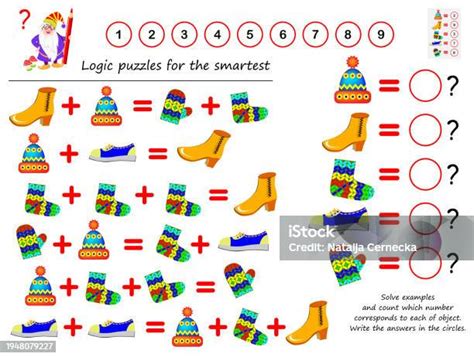 Mathematical Logic Puzzle Game Solve Examples And Count Which Number