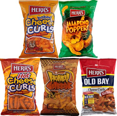 Buy Herrs Foods Baked Cheese Curls Variety 5 Pack Online At Lowest