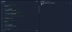 Angles Between Two N Dimensional Vectors In Python AskPython
