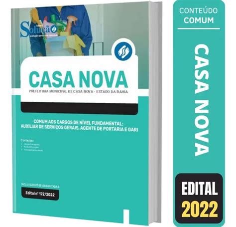 Apostila Casa Nova Ba Comum Aos Cargos N Vel Fundamental Parcelamento Sem Juros