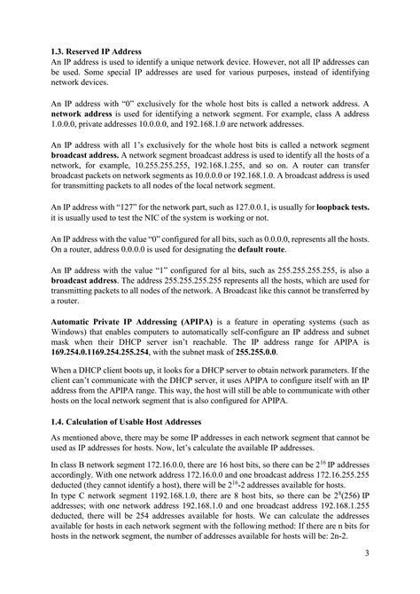 LAB 3 IP Addressing And Subnettinncgbg Pdf