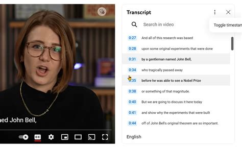 Displaying You Tube Transcripts Newton Excel Bach Not Just An