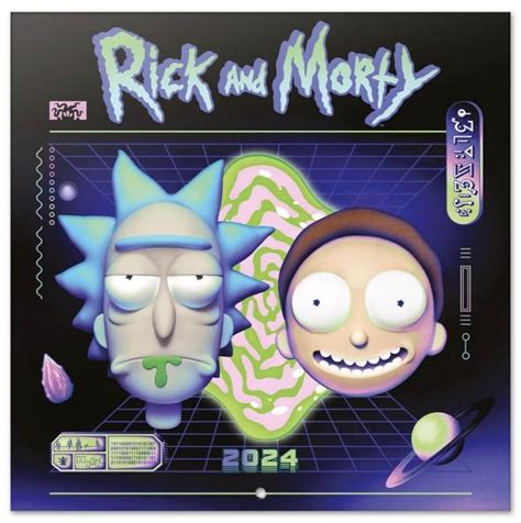 Kalendarz ścienny 2024 miesięczny Grupo Erik Rick i Morty Grupo Erik