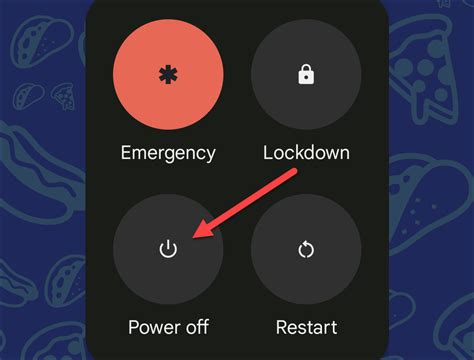 simple steps to power down an android device