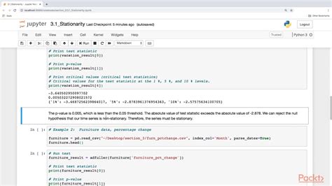 Time Series Analysis With Python 3x Stationarity In Time Series Youtube