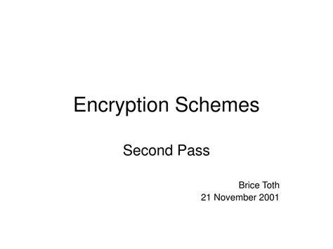 ppt encryption schemes powerpoint presentation free download id 756712