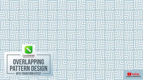 Overlapping Pattern Design With Transform Effect In Coreldraw Coreldraw Tutorial Youtube