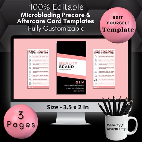 Microblading Precare And Aftercare Templates Microblading Aftercare And Pre Procedure Care