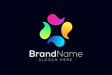 Premium Vector Colorful Tech Logo Design Template