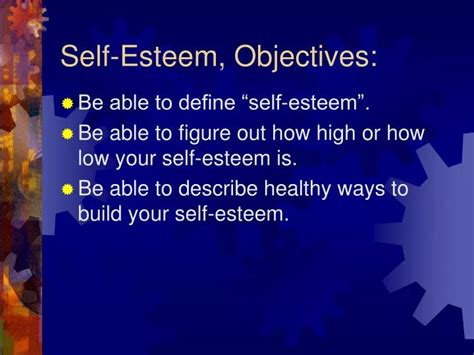 Ppt Self Esteem Objectives Powerpoint Presentation Free Download Id 597343