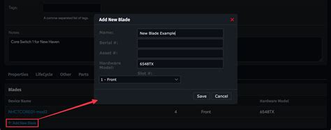 Device Blade Chassis Device42