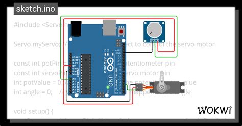 Servo With Pot Wokwi Esp32 Stm32 Arduino Simulator