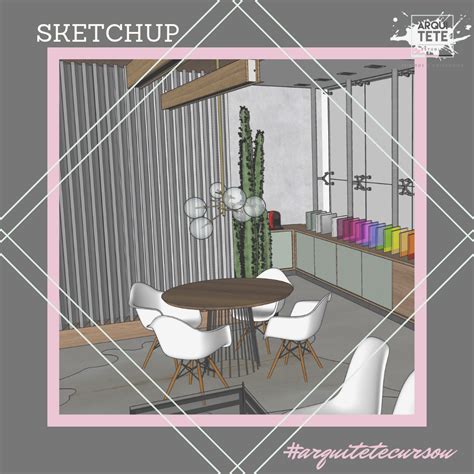 Já viu nosso curso de Sketchup Aqui no Estúdio nós separamos o Sketchup em dois módulos