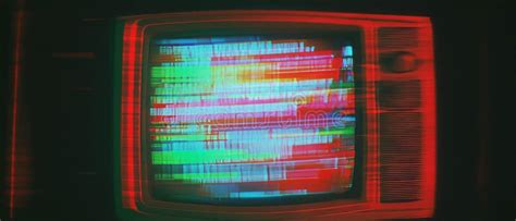 Classic Crt Television Screen Overlay With Vibrant Colors And Scanlines Classic Crt Television Screen Overlay With Vibrant Colors And Scanlines