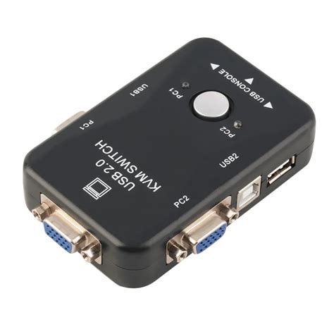 2 Port Usb 20 Kvm Switch Switcher Svga Vga Switch Box For Pc Mouse