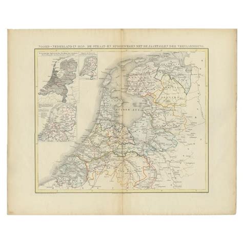 Antique Map Of The Netherlands In 1648 By Mees 1855 For Sale At 1stdibs