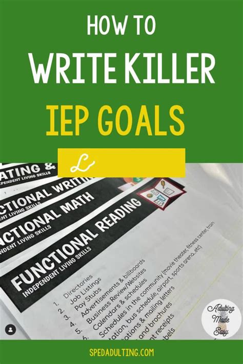 Tips To Make Writing Iep Goals Easier Artofit