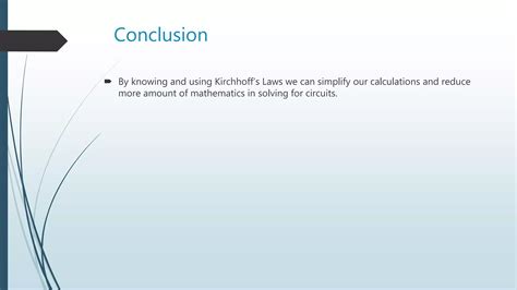 Kirchoff S Law PPT
