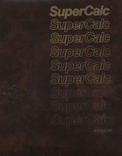 Supercalc Software Computing History