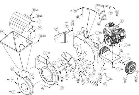 Chipper Shredder Parts Diagram And Assembly Guide