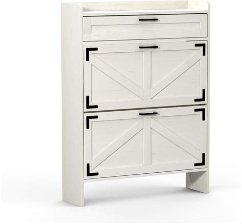 Shoe Cabinet With 6 Flip Drawers Shoe Storage Cabinet For Entryway