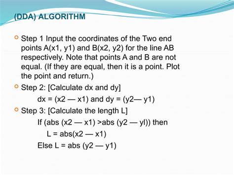 Dda Line Algorithm Pptx Of Computer Graphics Pptx Computing Technology Computing