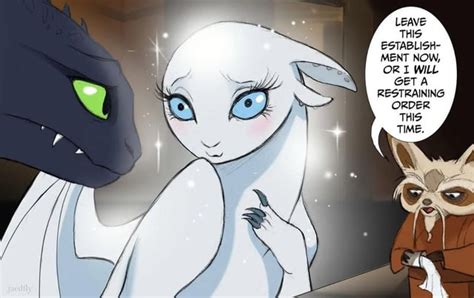 Toothless And The Light Fury At The Dreamworks Bar Jaedfly