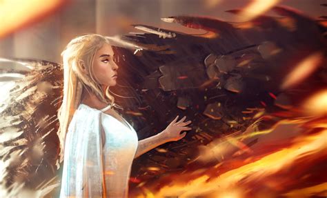Daenerys Targaryen Game Of Thrones Tv Shows Hd Artist Artwork