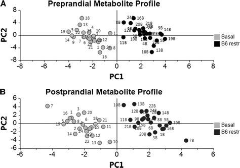 Score Plots From Multilevel Partial Least Squares Discriminant Analysis