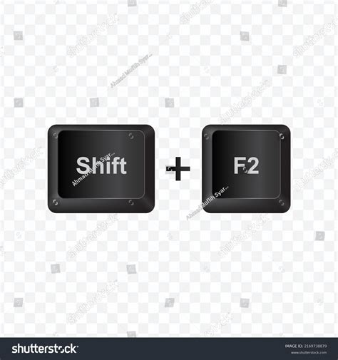 Keyboard Button Vector Illustration Shortcut Shift Stock Vector Royalty Free