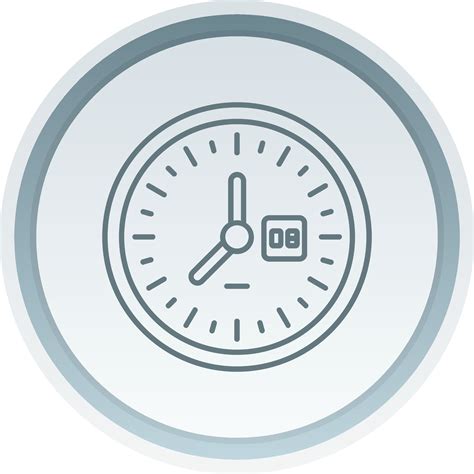 Clock Linear Button Icon Vector Art At Vecteezy