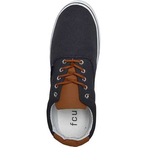 Buy French Connection Mens FCUK Deck Canvas Pumps Navy