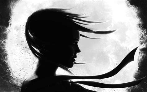 Black And White Girl Wallpapers Wallpaper Cave