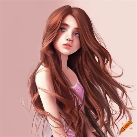 Long Hair Girl On Craiyon