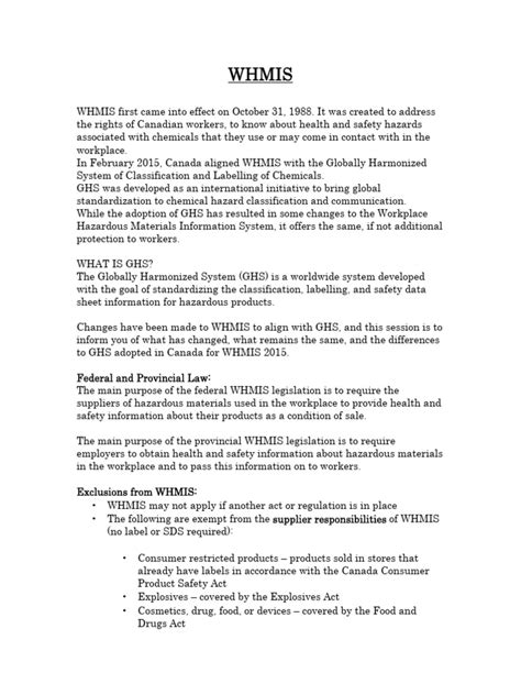 Whmis Test Info Symbols Fire Extinguisher Classificatio… Pdf