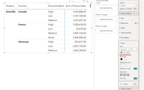 Bug Matrix Row Header Formatting Not Consisten Microsoft Fabric Community