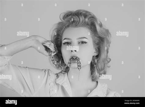 Redhead Girl Face Black And White Stock Photos Images Alamy