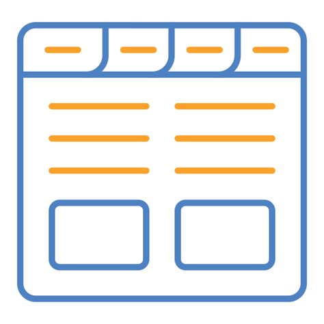 Tabs Generic Color Outline Icon