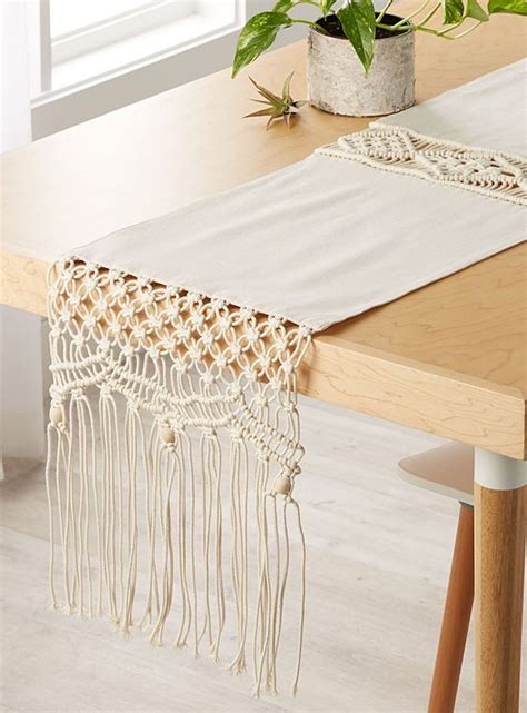 Оригинальные дорожки макраме на стол | Arte macrame, Decoração, Macramé