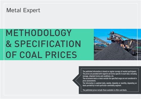 Metodology Coal Specification Of Coal Prices Pdf