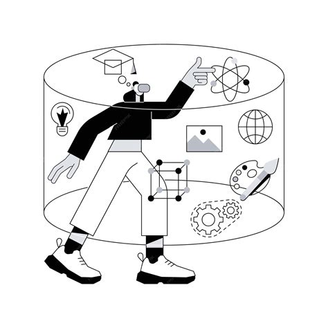 Premium Vector Interactive Learning Experience Abstract Concept