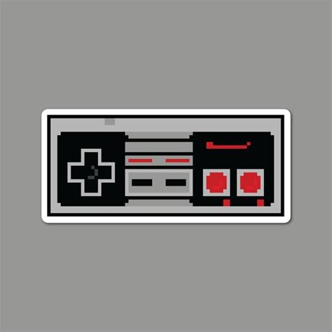 Nes Controller Sticker Etsy