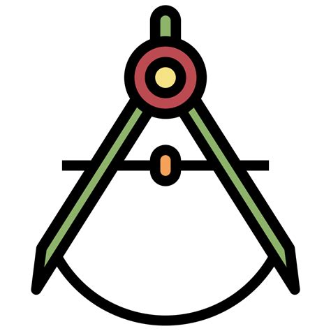 Compass Circumference Girth Periphery Graphic Design Icon