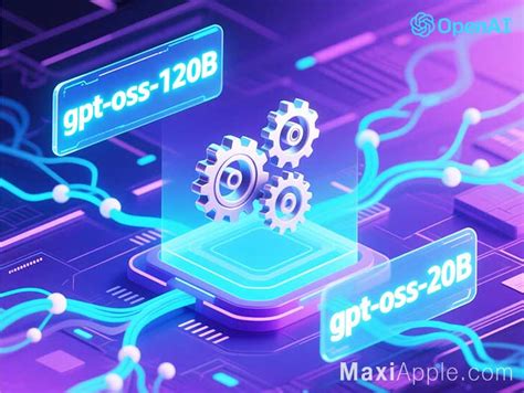 Openai Open Weight Ai Modèles Ia Gpt Oss 120b 20b Gratuit Maxiapple