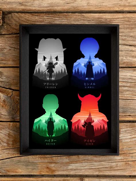 Frieren Party Hero Anime Poster Er Evesiz Y Ksek Kalite Anime Duvar Poster Poster Bask