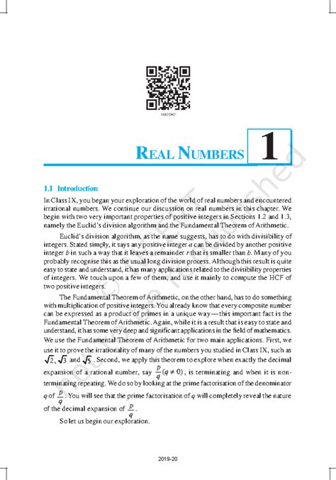 maths ncert class 10 real numbers 1 1 1 introduction in class ix you