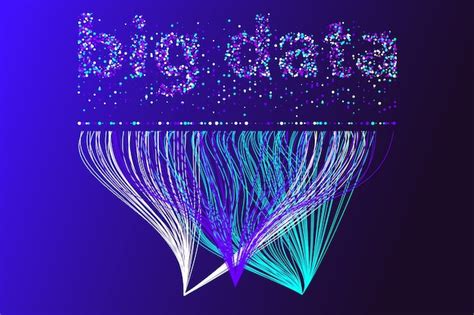 Premium Vector Big Data Visualization Network Futuristic Infographics 3d Wave Virtual Flow