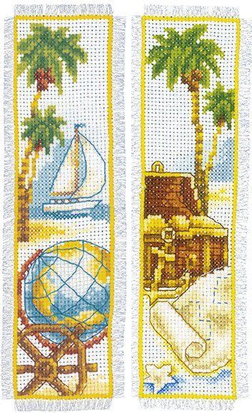 Bookmark Treasure Island 2 From Vervaco Bookmarks Cross Stitch
